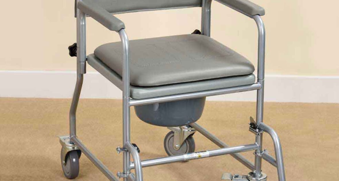 NRS Healthcare Economy Wheeled Commode - Complete Care Shop