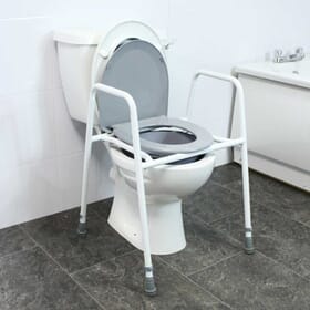 NRS Healthcare Height Adjustable Toilet Frame and Seat